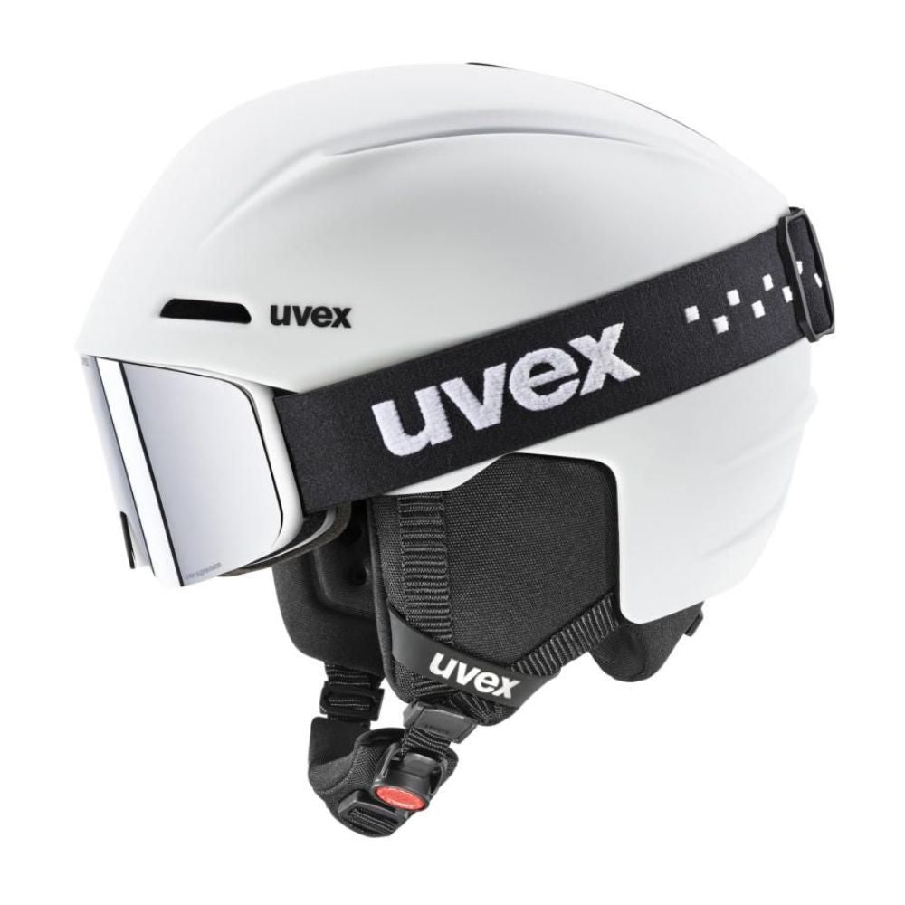Uvex Viti Uvex Ski Helmet and Pwdr FM Goggle Set - White Matt | Kids Ski Helmet | Uvex Ski ...