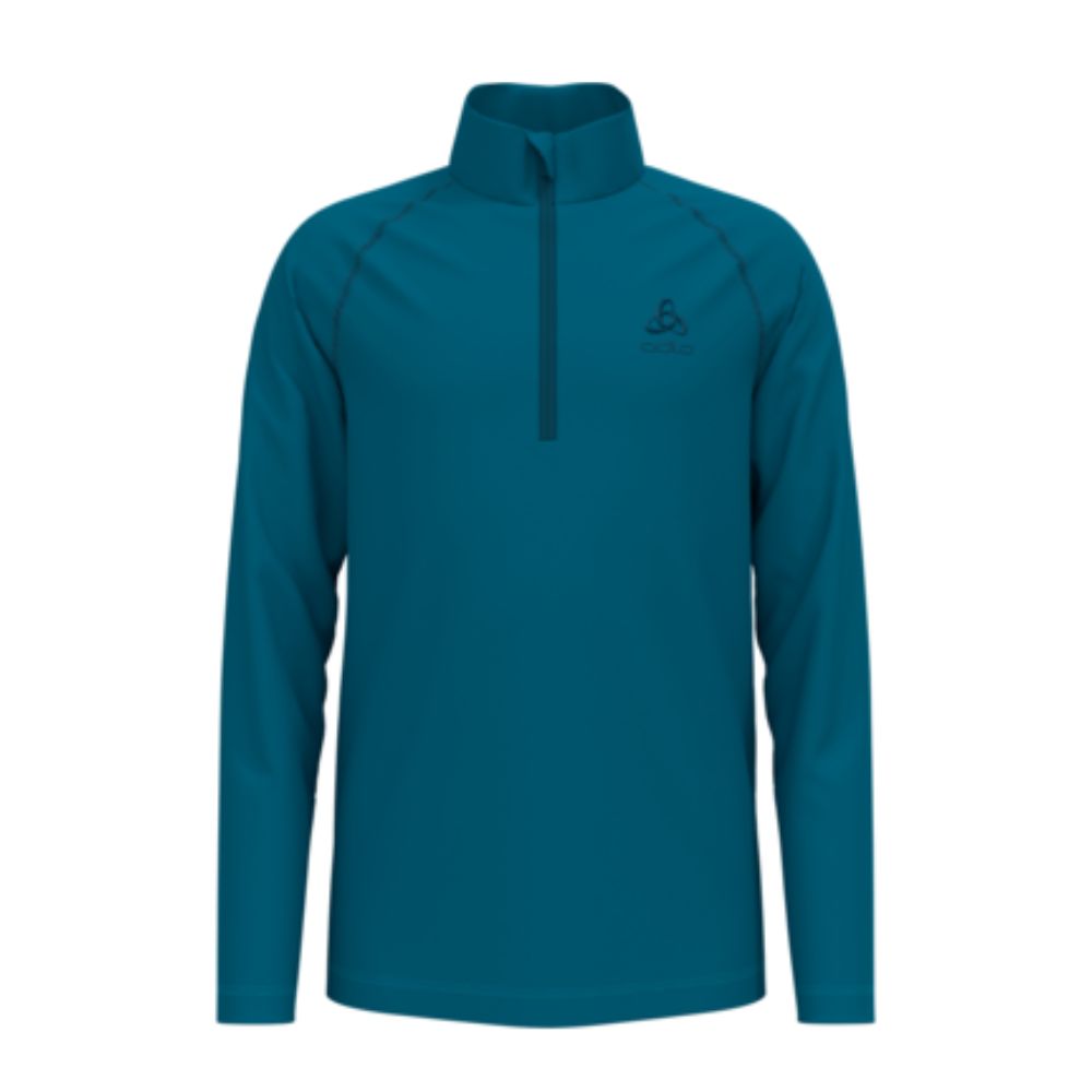 Odlo Kids Rigi Ski Mid Layer, Saxony Blue | Ski Mid Layer | Boys ...