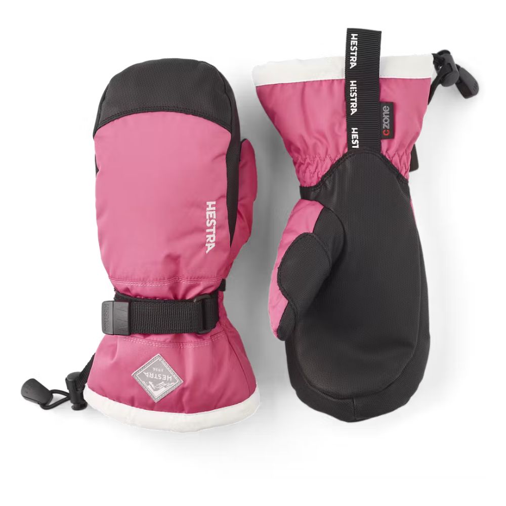 Hestra Gauntlet CZone Kids Ski Mittens | Pink Hestra Kids Ski Mittens ...