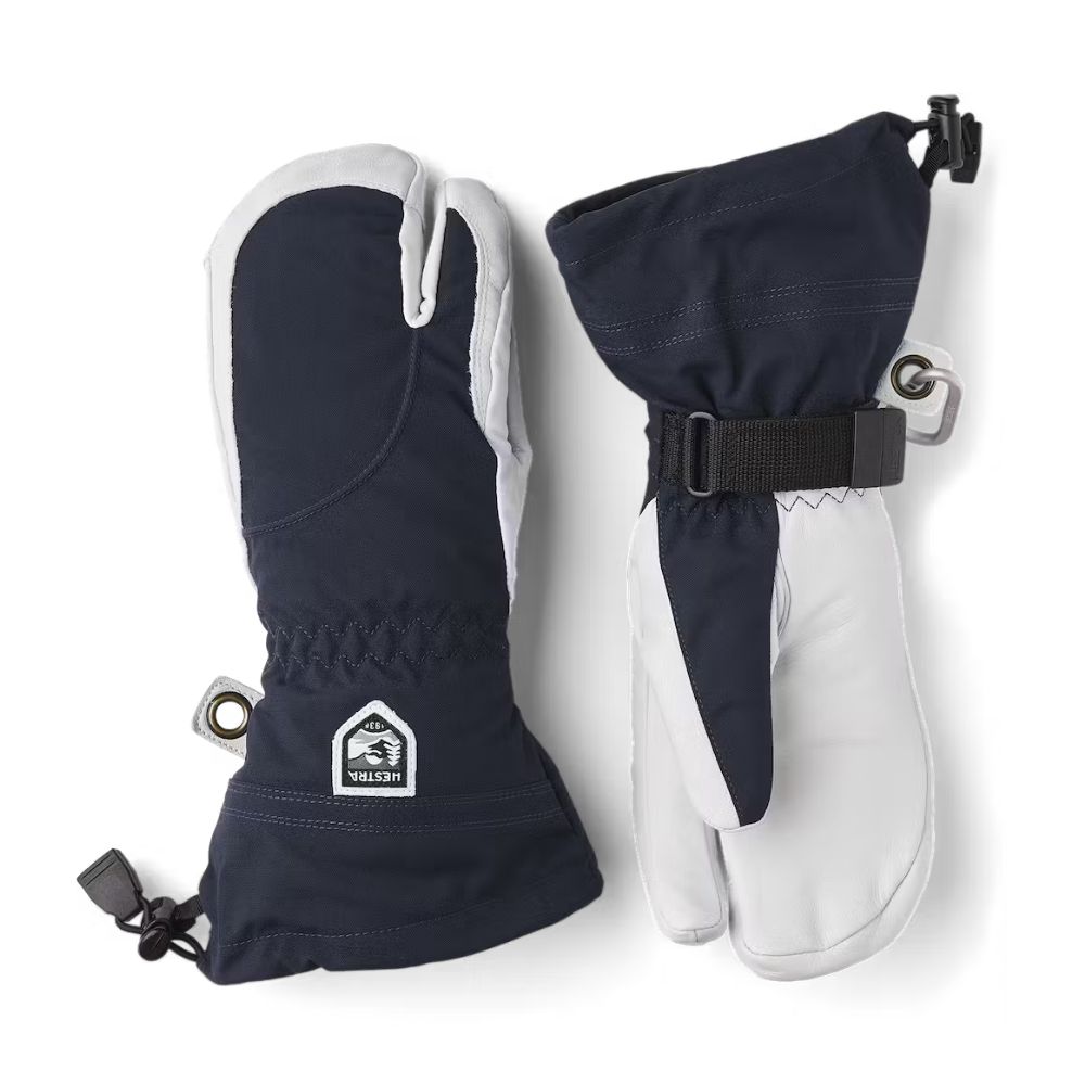 Hestra Heli Female 3 Finger Navy Offwhite